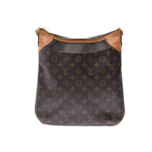 Louis Vuitton | Bags | Louis Vuitton Monogram Odeon Mm Brown Leather ...